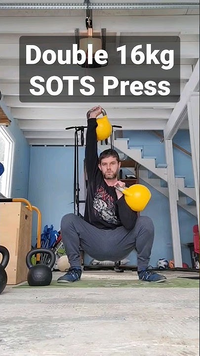Double 16kg SOTS Press (Advanced Kettlebell Technique) - YouTube