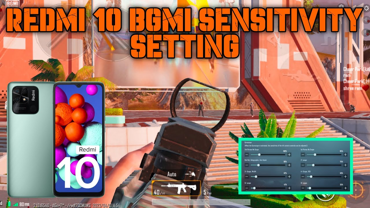 REDMI 10 BGMI SENSITIVITY SETTING || REDMI 10 PUBG SENSITIVITY SETTING ...