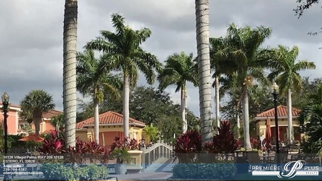 10126 Villagio Palms WAY 205 10126 ESTERO FL 33928 - Allen Joffe - YouTube