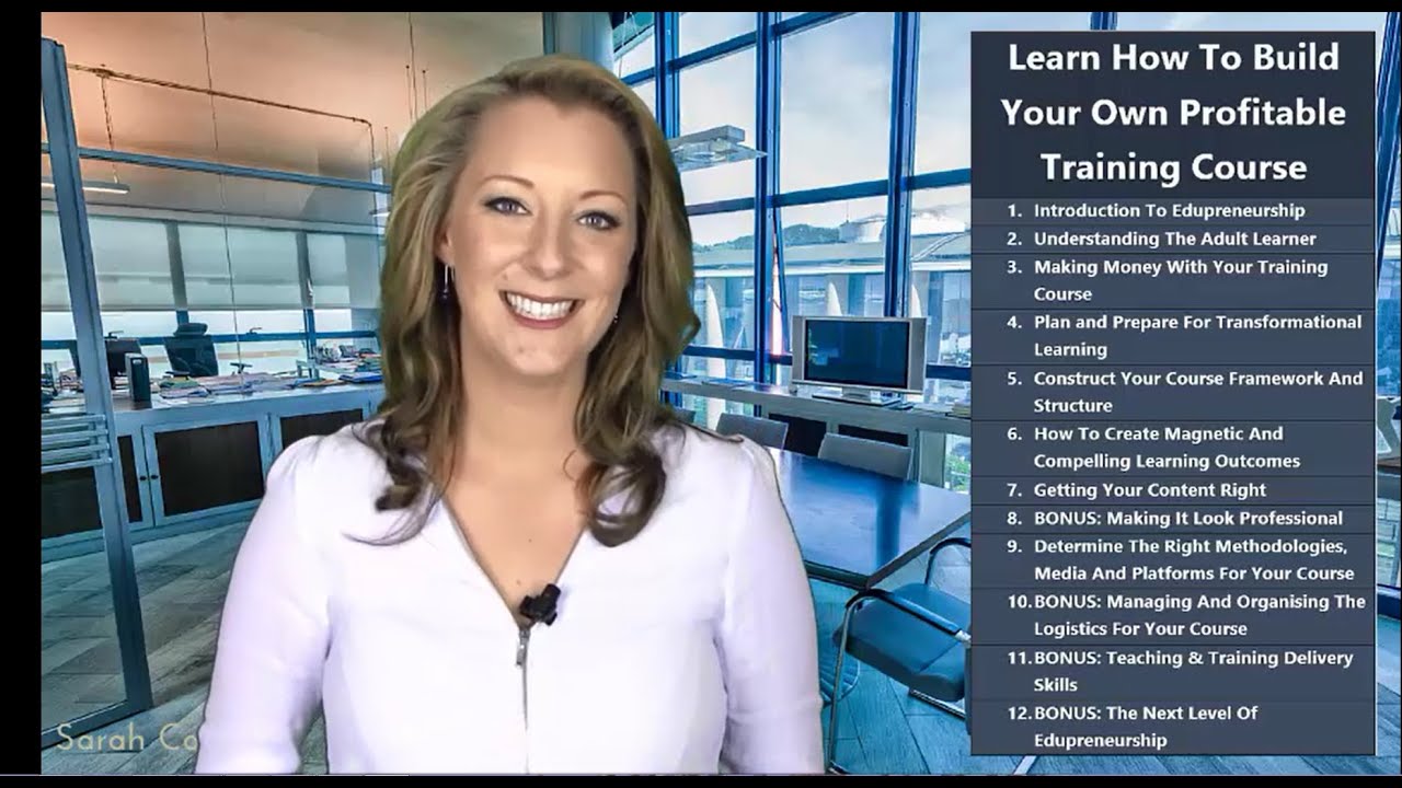 How To Build Your Own Profitable Training Course - YouTube