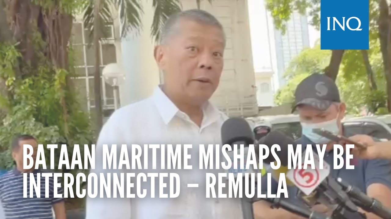 Bataan maritime mishaps may be interconnected – Remulla - YouTube