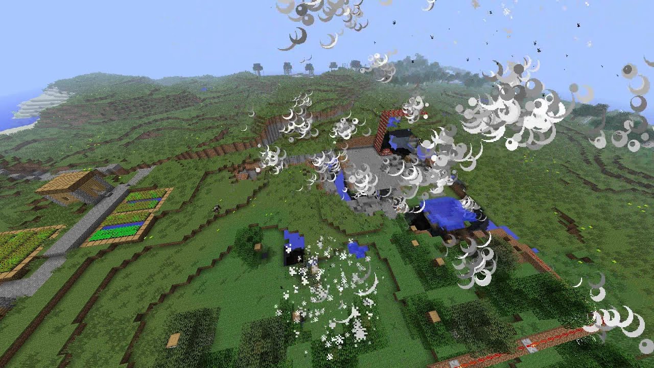 Minecraft 2000 TNT explosion VS village! - YouTube