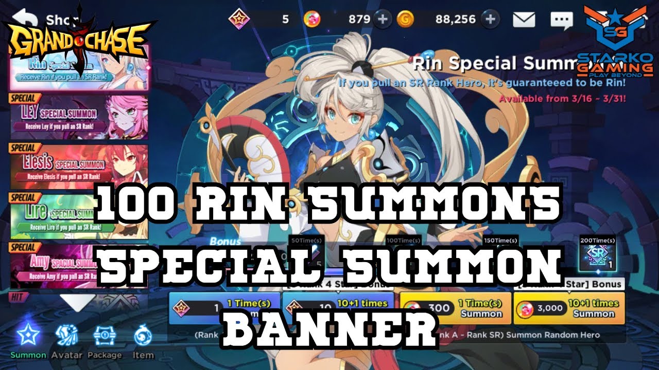 100 Rin Summons - Special Summon Banner | Grand Chase: Dimensional ...