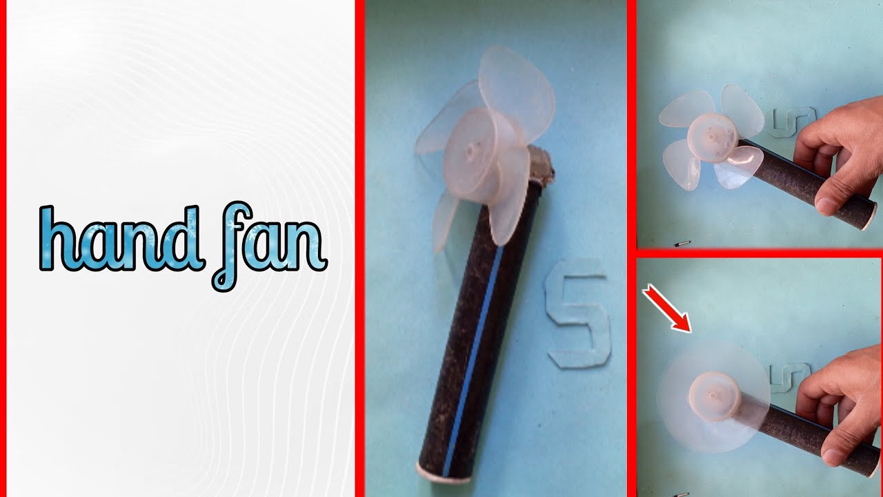 How to make handy fan at home|| fresh air|| #fan #summer #mini #handfan ...