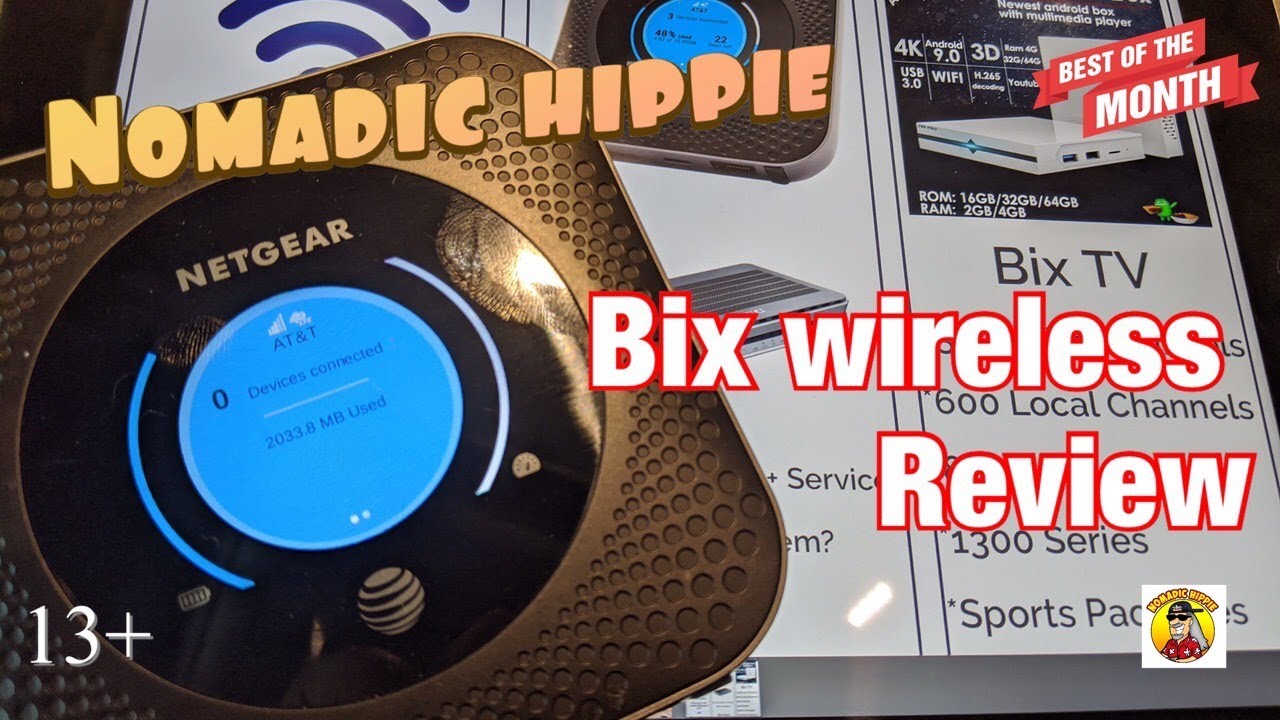 Bix wireless wifi hotspot , one week review . nomadic life - YouTube
