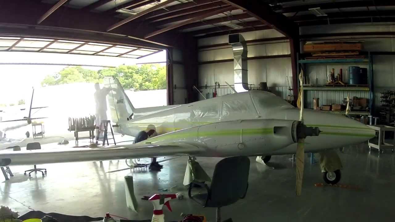 Flying Colors Aviation Piper Paint Job Time-lapse - YouTube