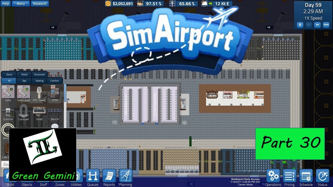 Sim Airport - Part 30 - Last of the Gates - YouTube