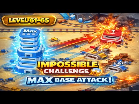 Tower War Level 61-65 🔥 Impossible Challenge | Max Base Strategy Win