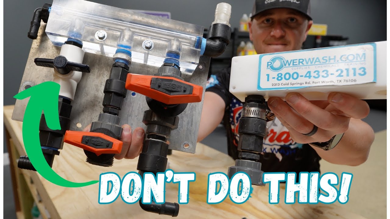 How To Build A Soft Wash Blend Manifold (Pressure Washing) - YouTube