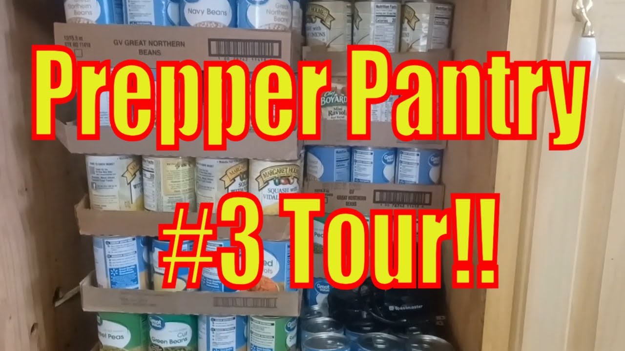 PREPPER PANTRY TOUR! Prepping - Preparedness - Preppers 2023 - Food ...
