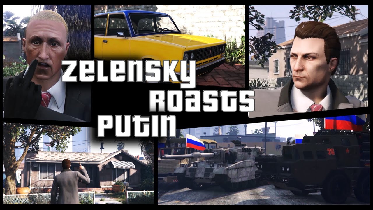 Zelensky roasts Putin (GTA V) - YouTube