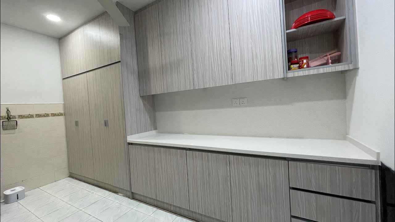 Melamine Tall Unit,Base Unit,Wall Unit Kitchen Cabinet - YouTube