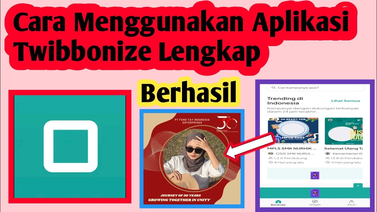 Cara Menggunakan Aplikasi Twibbonize | Cara Pakai Aplikasi Twibbonize ...