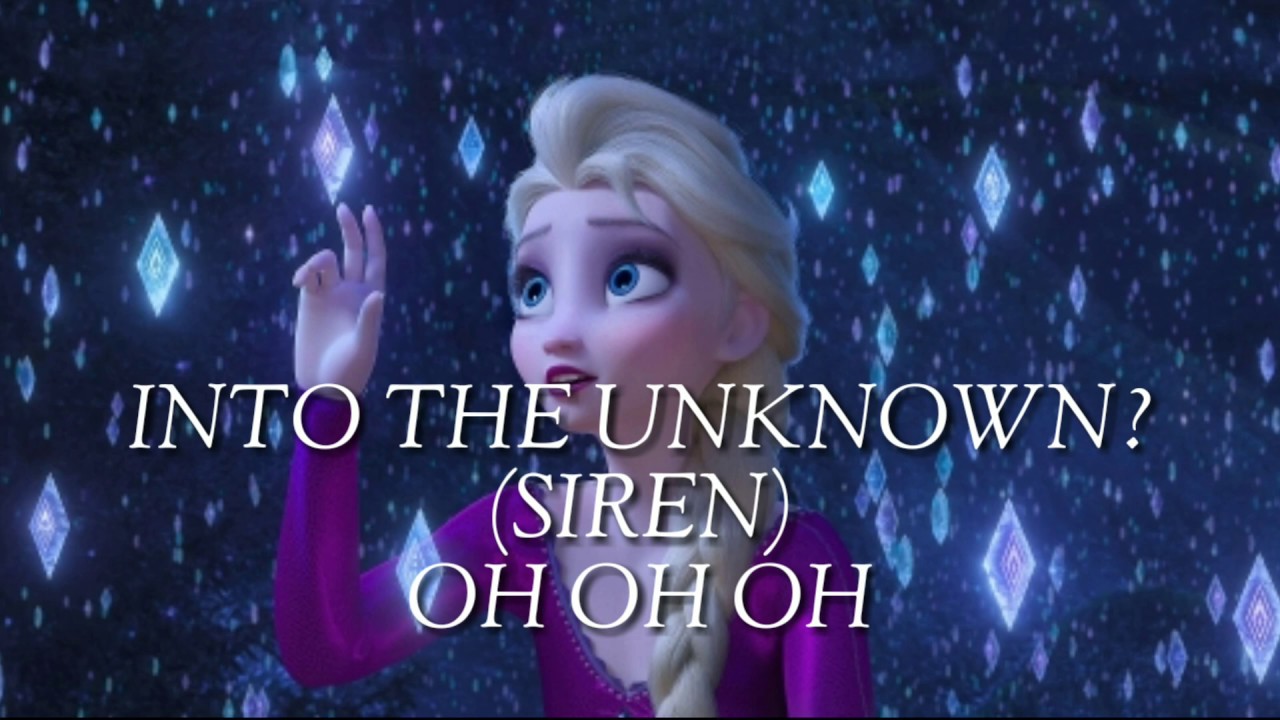 Into The Unknown Lyrics Frozen 2 Youtube