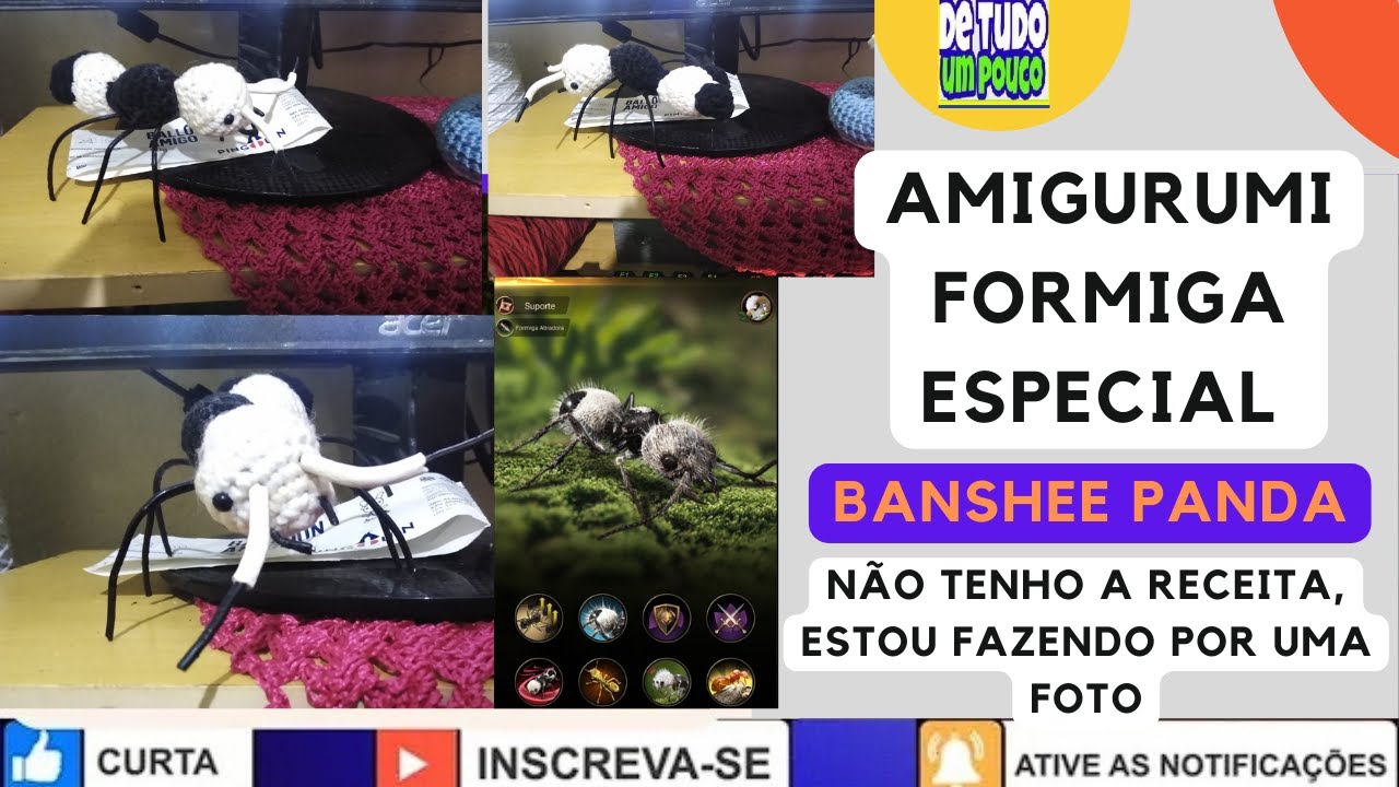 The Ants: Amigurumi - Formiga Especial Banshee Panda (parte 3) - YouTube