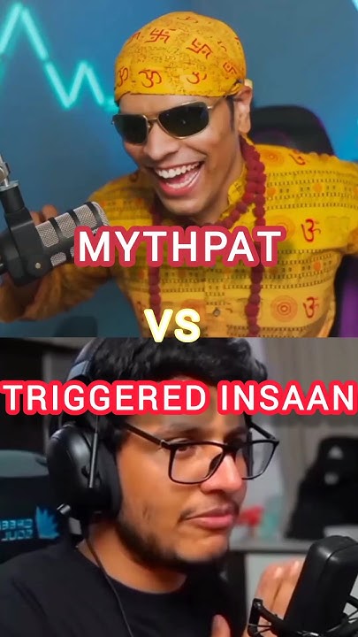 Mythpat 😂 vs Triggered insaan 😎 | #shorts #viral - YouTube