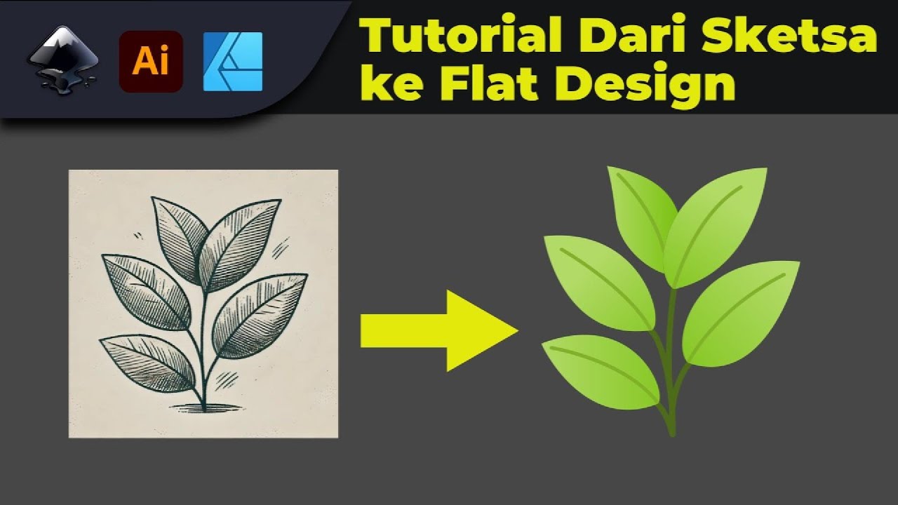 Upgrade Skill Desainmu: Cara Cepat Ubah Sketsa ke Flat Design! - YouTube