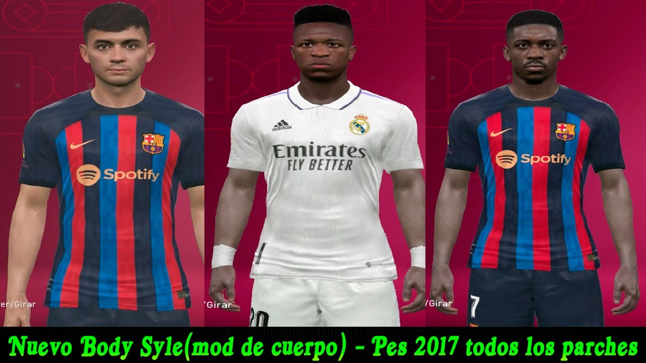 Nuevo Body Syle 4k (mod de cuerpo) - Pes 2017 todos los parches - YouTube
