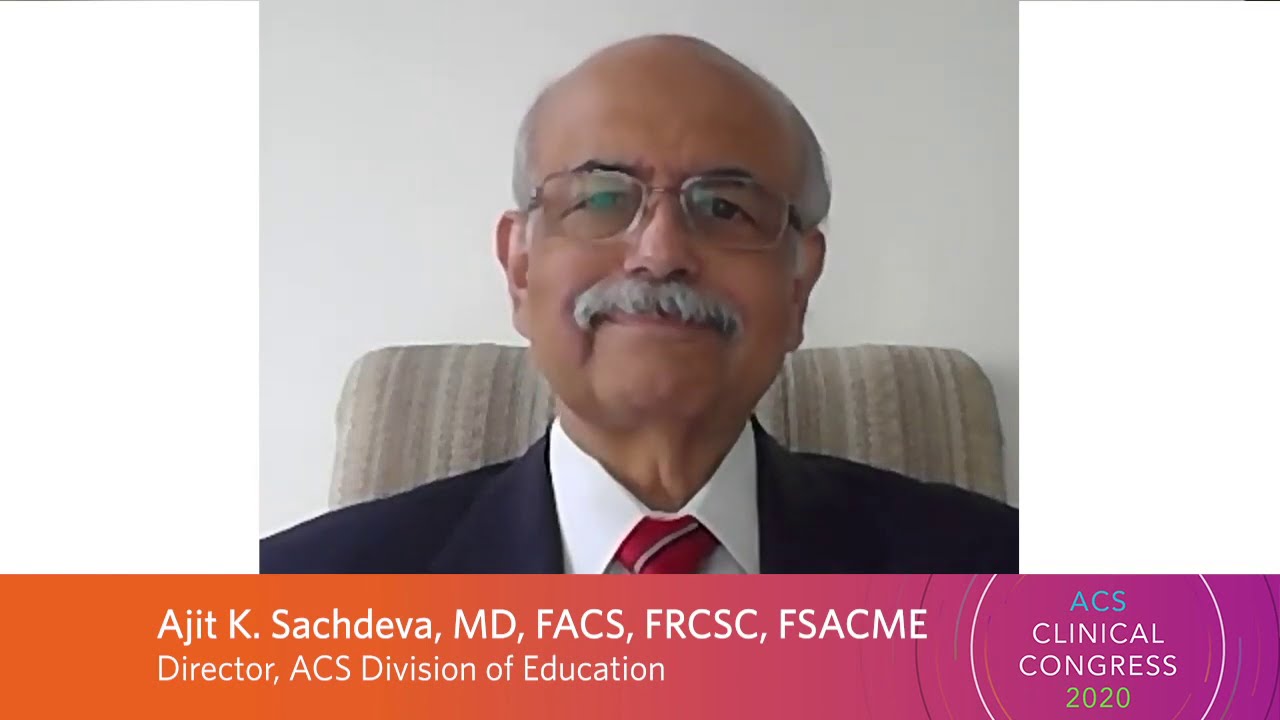 Dr. Ajit Sachdeva Welcomes You to Clinical Congress 2020 - YouTube