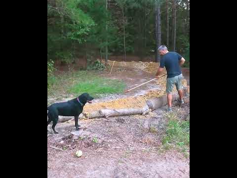 How to build a berm on a mountain bike trail in 15 seconds - YouTube