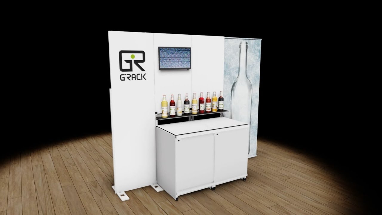 Setting up a portable backbar with G Flexx - YouTube