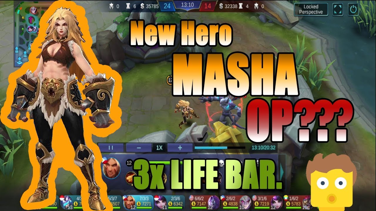 New Hero Masha Mobile Legends Gameplay and Build 2019 | Hero with 3x ...