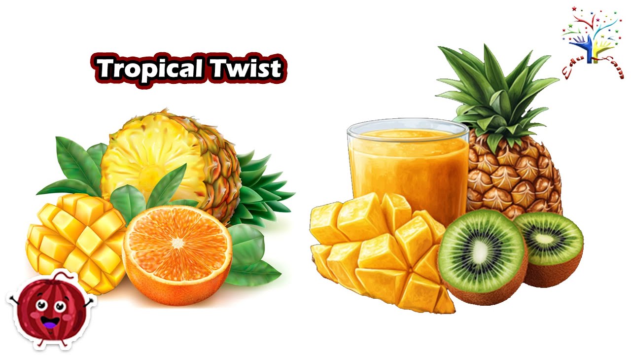 Tropical Twist Song | Mango Pineapple Orange Juice Dance for Kids - YouTube