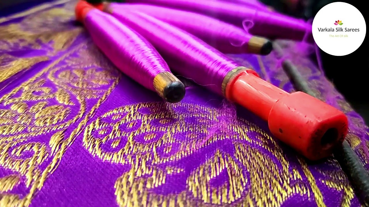 Varkala Silk Sarees, manufacturing process at a glance - YouTube