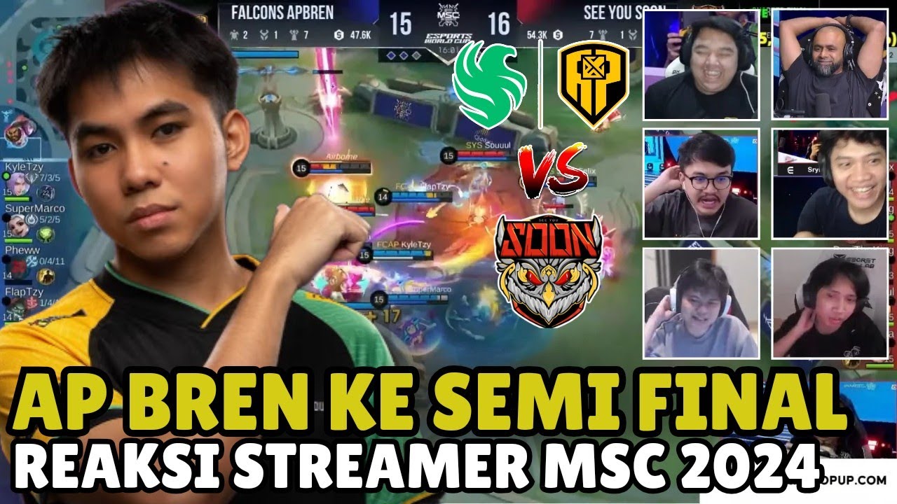 SUPER MARCO MENGGILA | REAKSI STREAMER FALCON AP BREN VS SEE YOU SOON ...