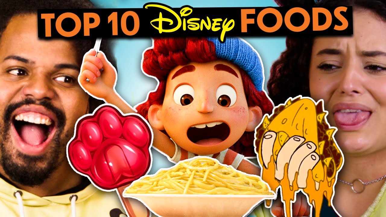 10 BEST Disney Foods - Best of React | (Moana, Luca, Hannah Montana ...