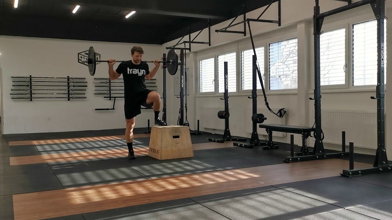 Barbell Lateral Box Step Up - YouTube