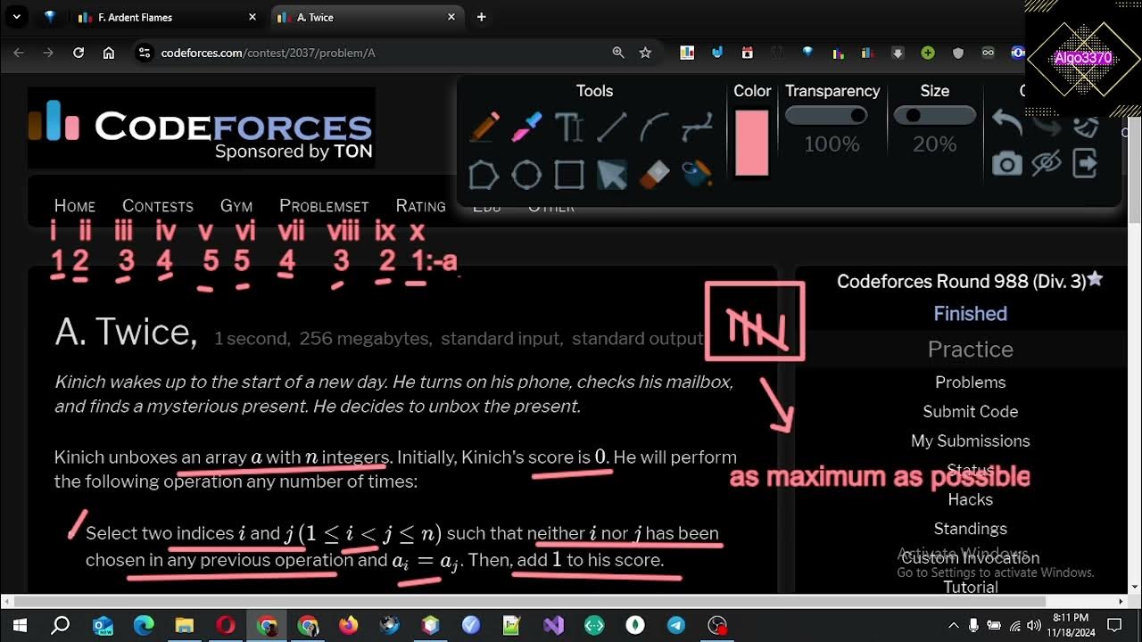 A. Twice | Codeforces Round 988 (Div. 3) | CP in Bangla | Java solution - YouTube