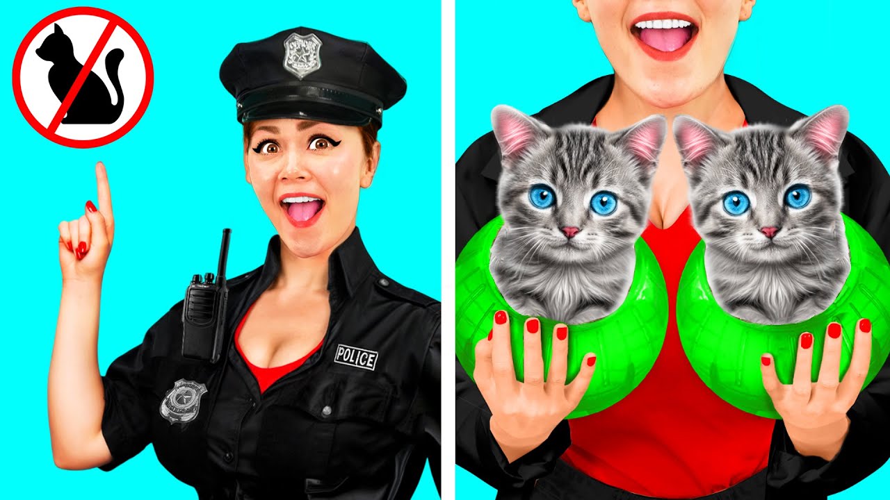 Ways to Sneak Pets into Jail | Funny Situations by PaRaRa Challenge ...