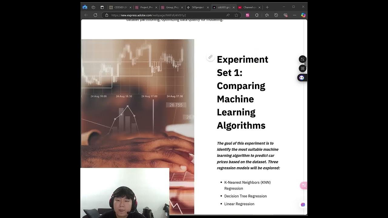 503Experiment Set 1 Comparing machine learning algorithms - YouTube