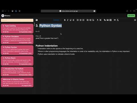 Python Syntax | Python Indentation | L - 03 #codingwithbhemu #python ...