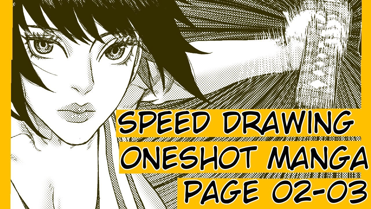 Speed Drawing Manga Page 02-03 - YouTube