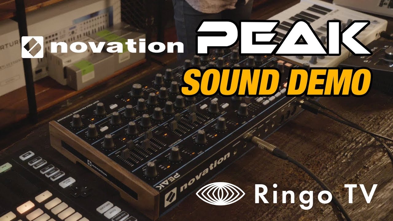 [링고TV] Novation PEAK Sound Demo - YouTube