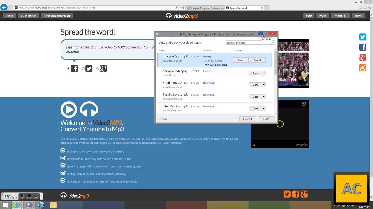 Coverting Youtube to MP3 (The EASIEST & QUICKEST WAY to dowload music ...