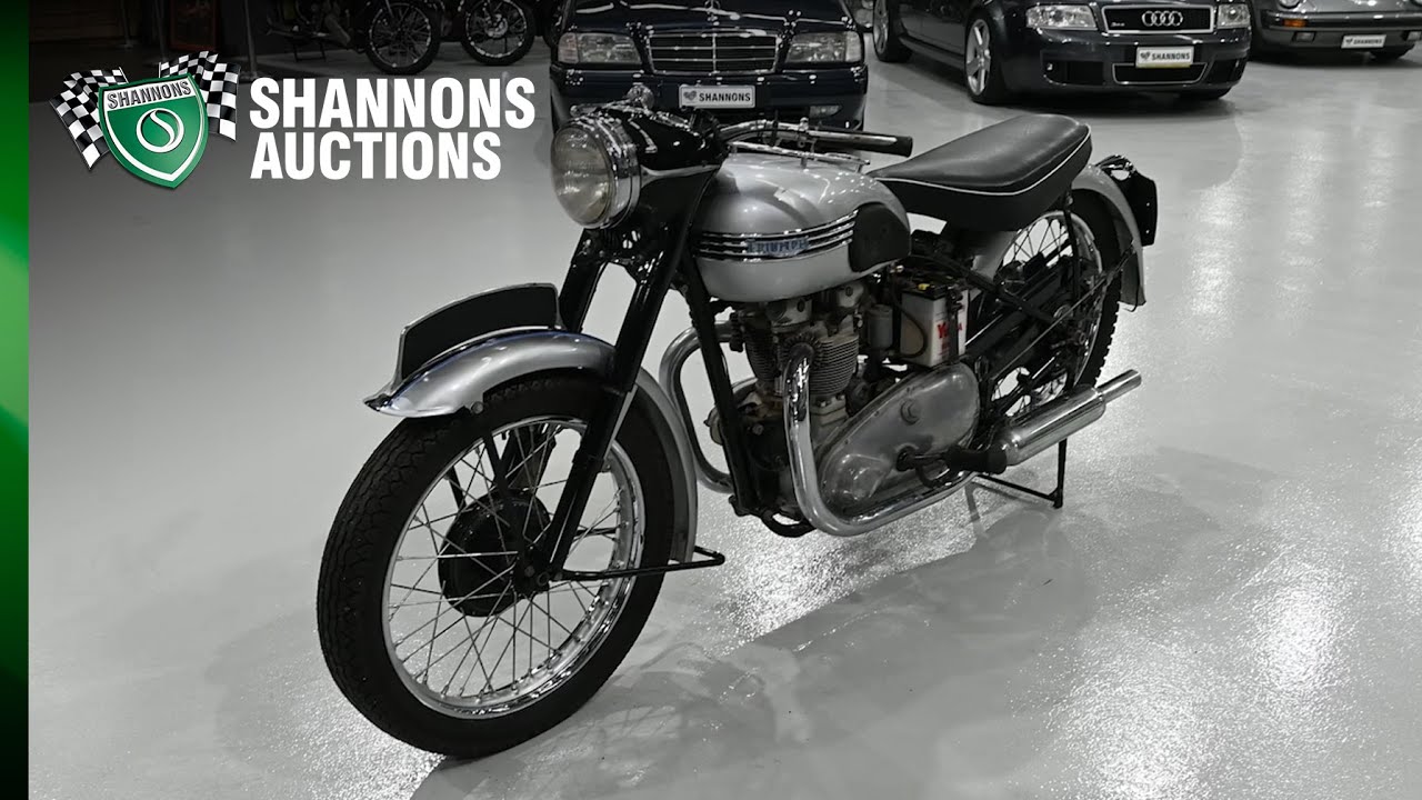 1951 Triumph Tiger 100 500cc Motorcycle - 2023 Shannons Winter Timed ...