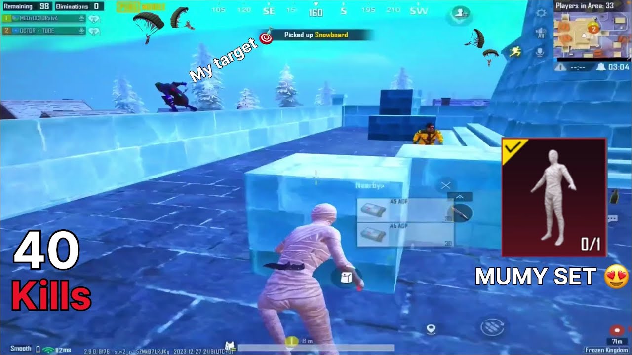 OMG 🥵MY REAL BEST GAME PLAY with MUMY SET 😱pubg mobile - YouTube