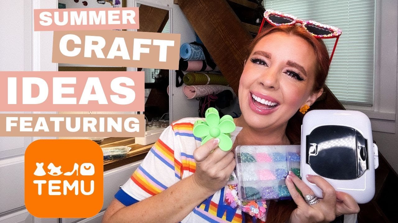 Summer Craft Ideas Featuring Temu Finds #temu - YouTube