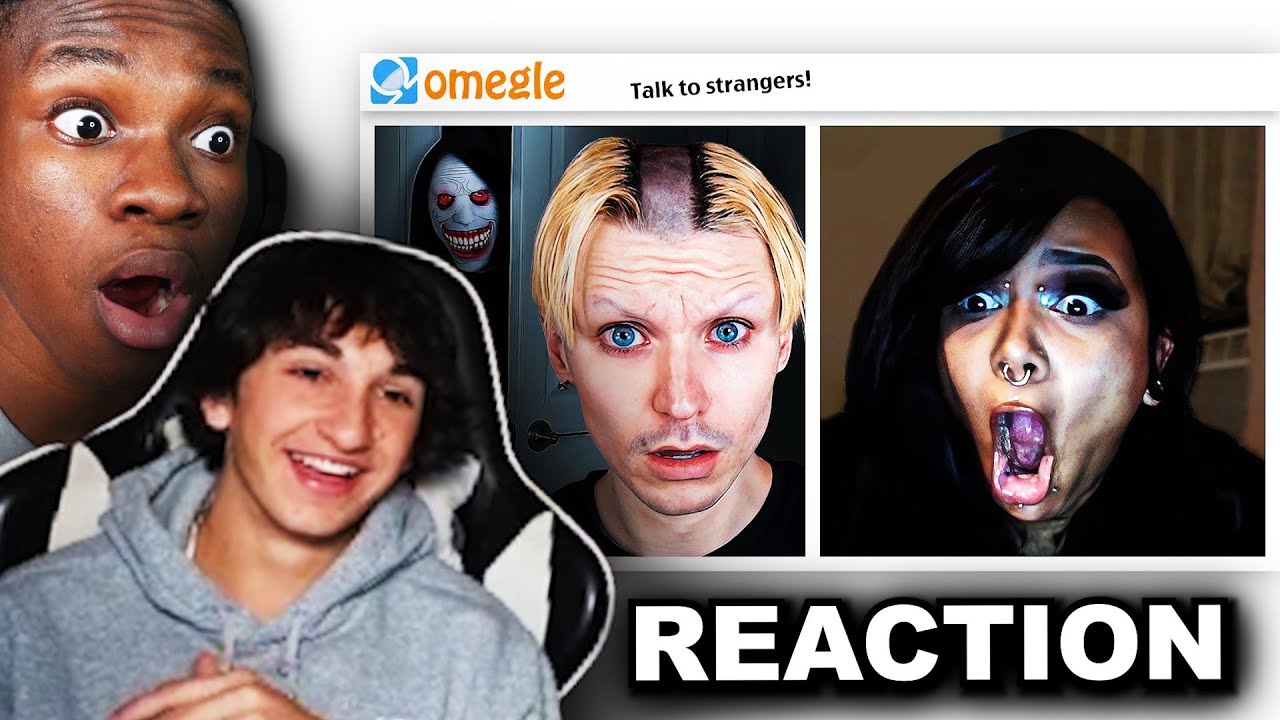Reacting To TROLLING OMEGLE with JUMPSCARES.. @luke_afk REACTION - YouTube