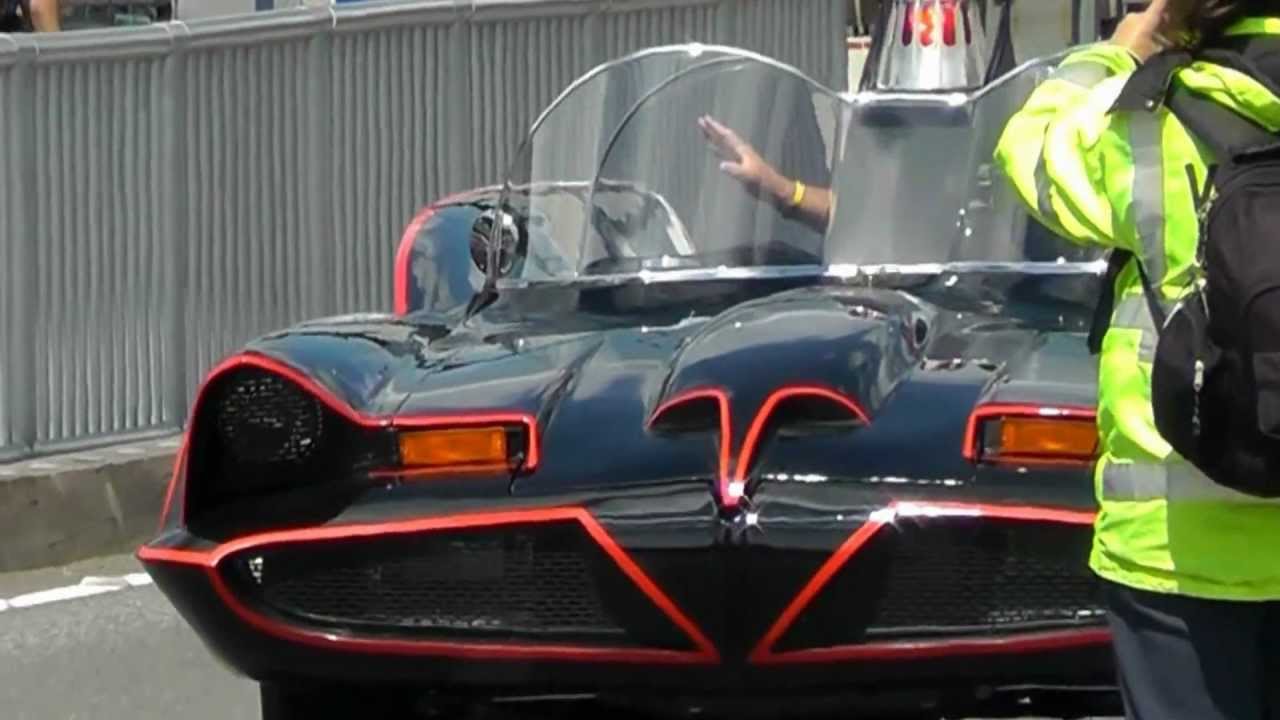 Batman in his Batmobile arrives by Ferry - YouTube