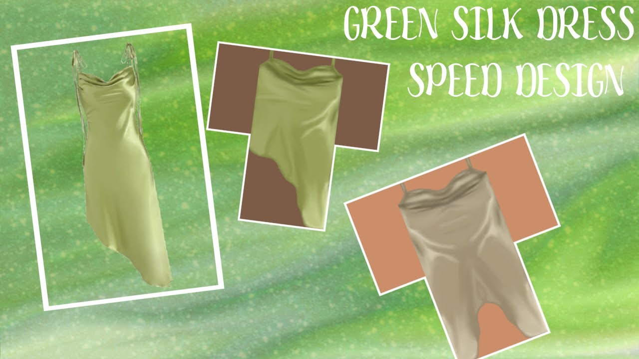 Roblox ║Green Silk Dress Speed Design - YouTube