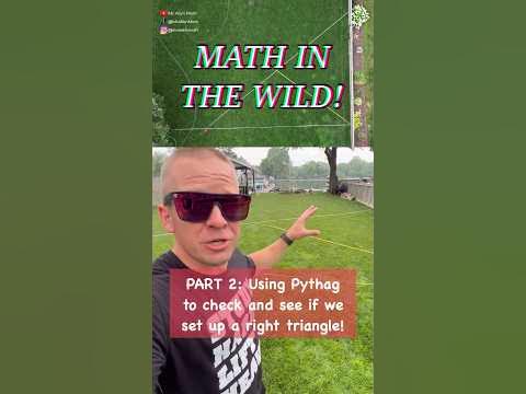 Math in the Wild - Checking a Right Angle with Pythag! #maths #teacher #geometry #triangle - YouTube