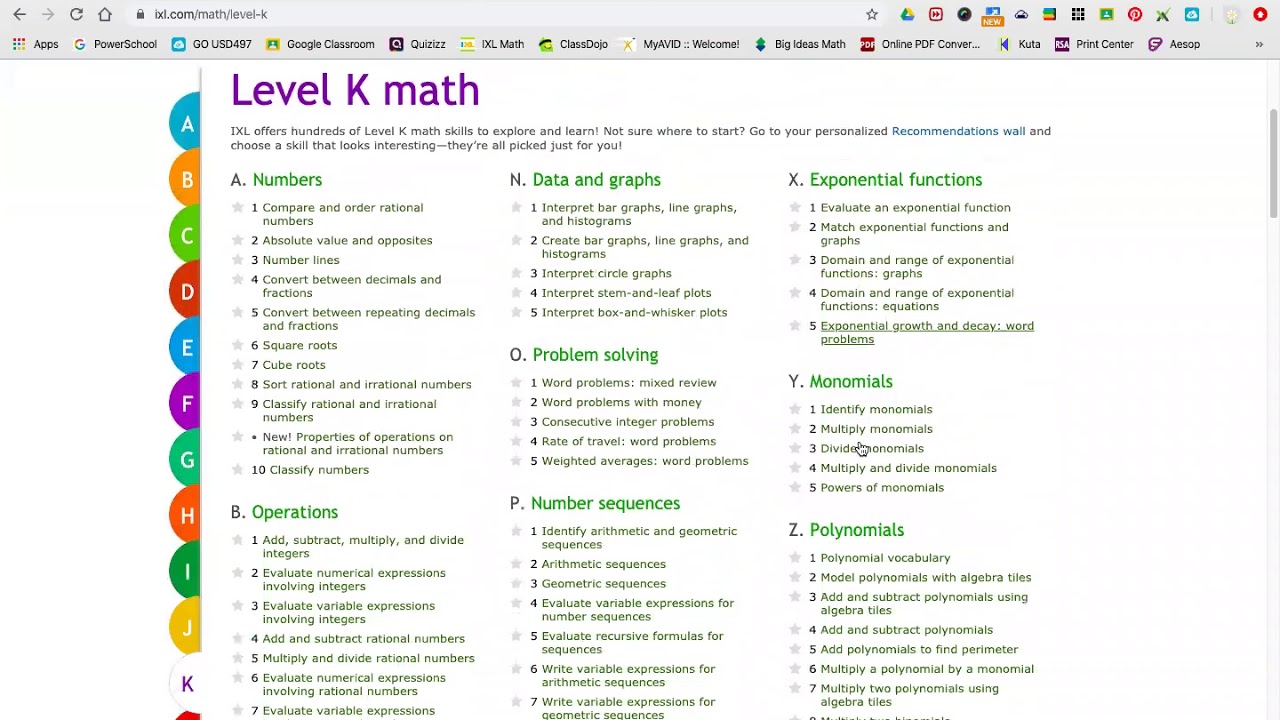 How to Login to IXL.com and Find the Sections I Need - YouTube