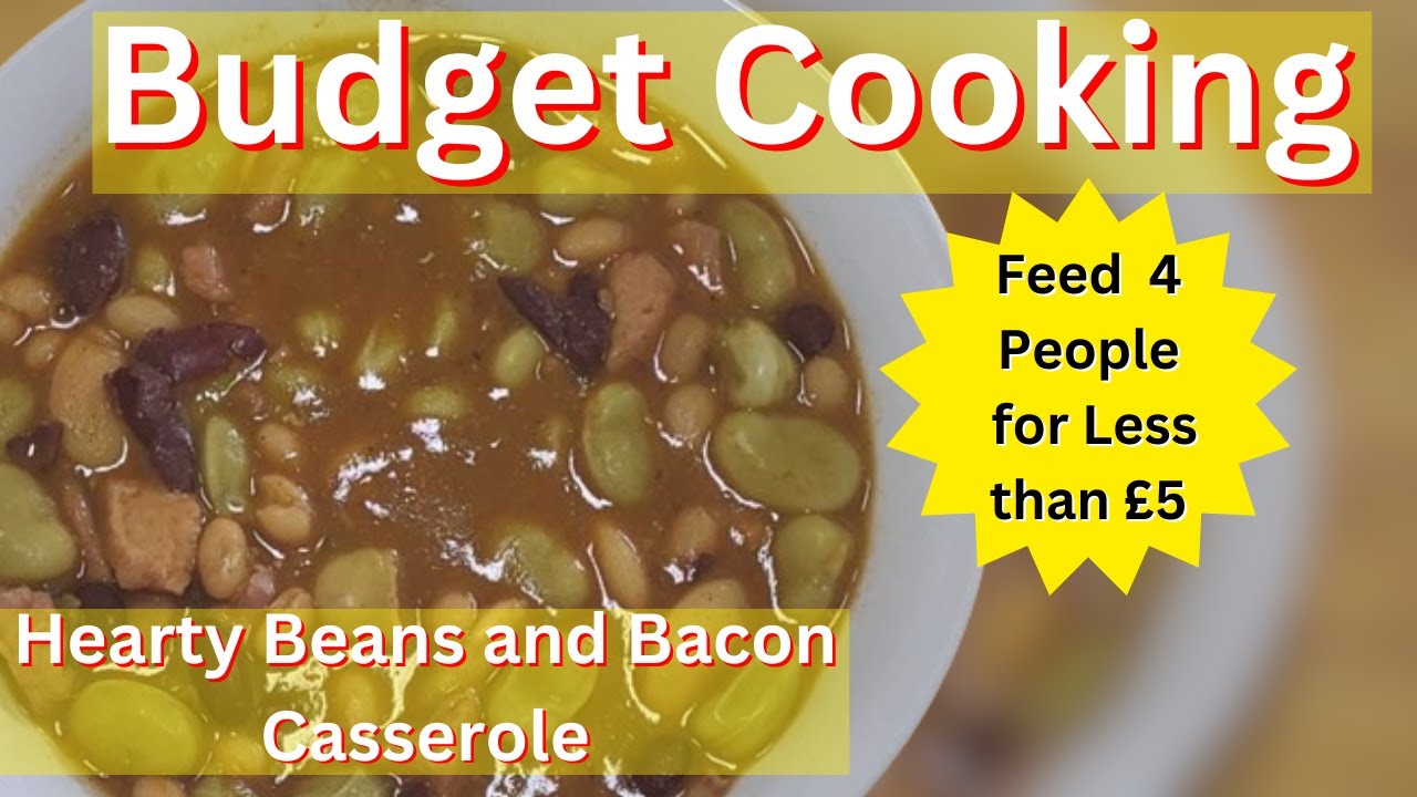 BUDGET COOKING | BEANS AND BACON CASSEROLE - YouTube