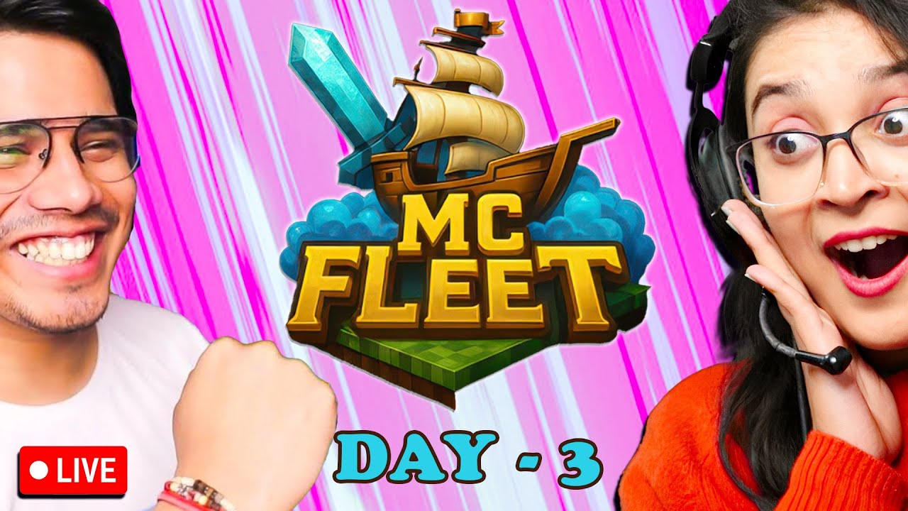 🛑 Playing in MC Fleet Server Minecraft | Srishti Playz Is Live | Day 3 ...