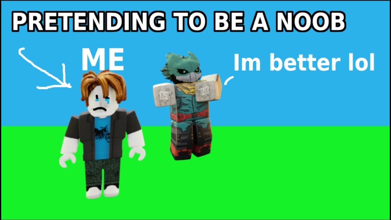 Pretending to be a noob in Roblox Bedwars! (TROLL) - YouTube