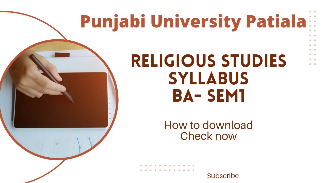 #Pup Punjabi University Patiala Religious Studies/ Religion Syllabus BA ...